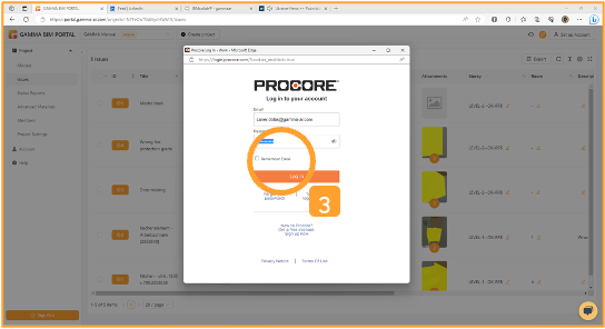 Integration with PROCORE